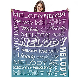 Eikione Personalized Name Blanket for Kids Adults Custom Blankets with Name for Girls Boys Gift Ideas for Birthday Wedding Christmas Valentines Day Children's Day, 60"x50"
