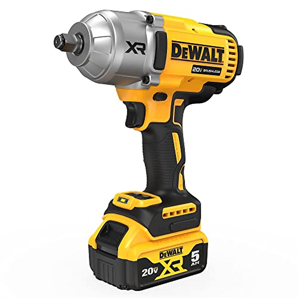 DEWALT 20V MAX XR 1/2 in. High Torque Impact Wrench with Hog Ring Anvil Kit (DCF900P2)