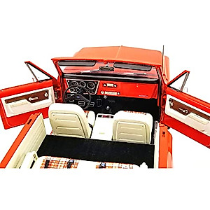 1972 Chevy K5 Blazer Red with White Top Highlander Edition Limited Edition to 690 Pieces Worldwide 1/18 Diecast Model Car by Acme A1807711