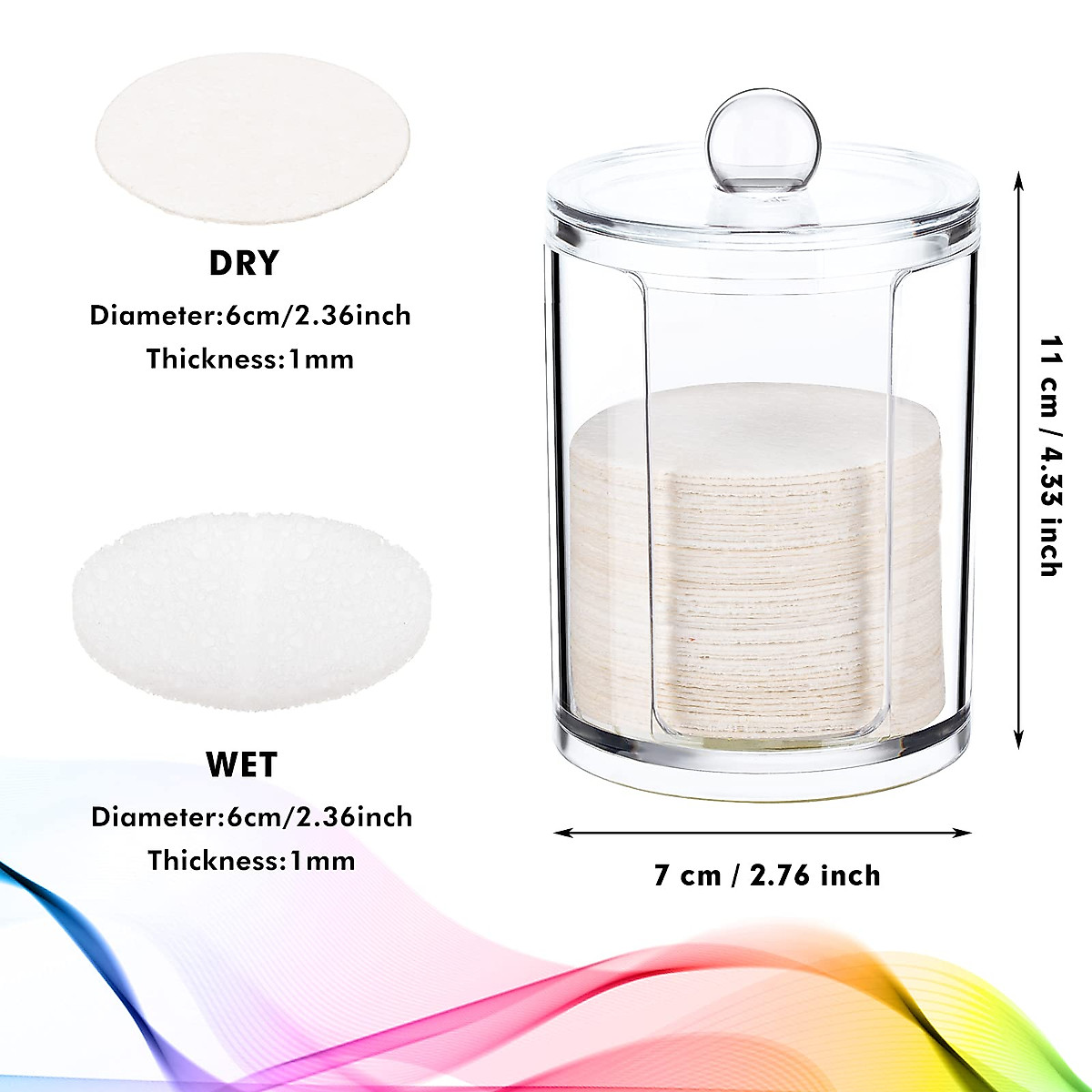 50 Pcs Compressed Facial Sponges Facial Makeup Sponge Natural Cosmetic Spa Sponges for Women Cleansing, Exfoliating Mask, Makeup Removal, Dead Skin, and Dirt, Travel Essentials(White)