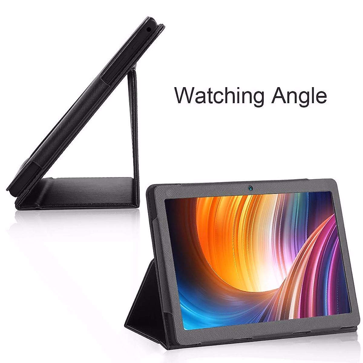 TabSuit Dragon Touch MAX10/Max10 Plus 10.1" Tablet Case, PU Leather Cover with Stand for Protection & Viewing