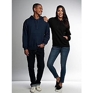 Fruit of the Loom Unisex Adult Eversoft Fleece Hoodies, Pullover & Full Zip, Moisture Wicking Breathable, Sizes S-4x Hooded Sweatshirt, Mellow Blue, XX-Large US