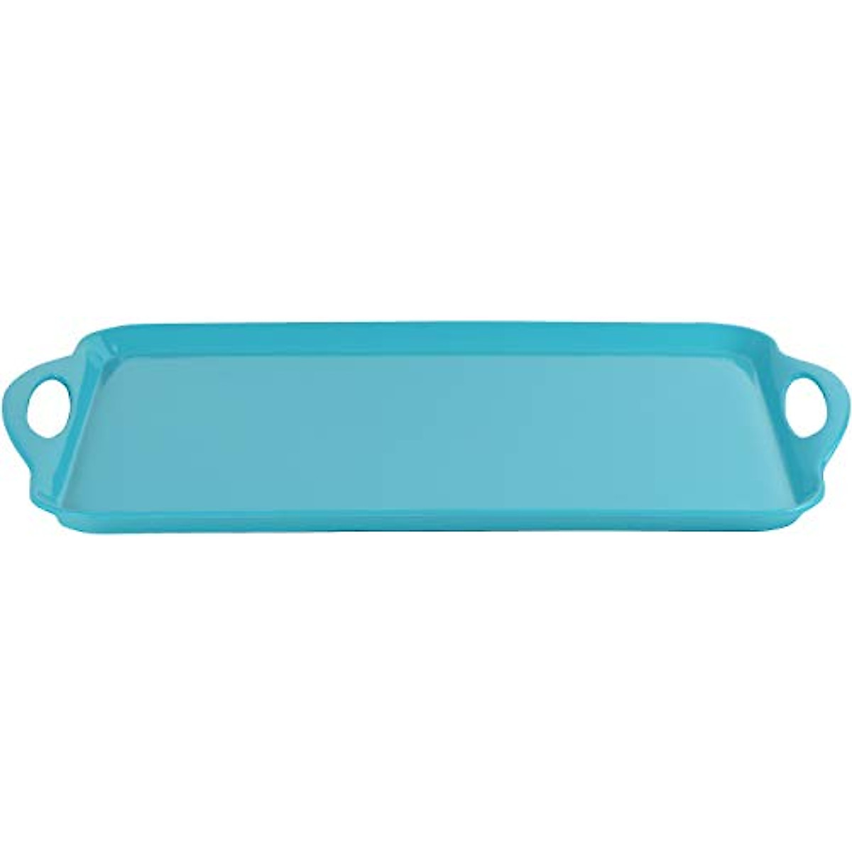 Calypso Basics by Reston Lloyd Melamine Rectangular Serving/Ottoman Tray with Handles