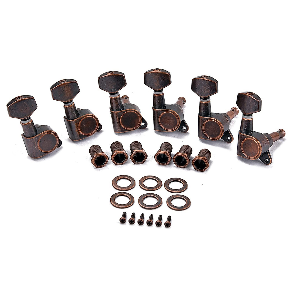 Guitar Tuners Machine Heads, 6R Guitar Tuning Pegs Tuning Keys String Pegs for Acoustic & Classical Guitar