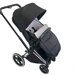 Baby Cart Warm Socks Compatible with Cybex Priam & Mios Strollers, Universal Baby Stroller Accessories Footmuff (Black)