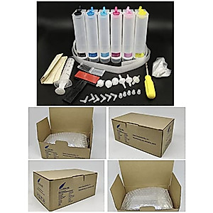 GUIYIIN Universal 6 Color CISS Continuous Ink System kit with Accessaries