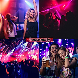 DJ Lights, BSYUN Professional RGBW LED 15 Modes DJ Lights for Parties, Sound Activated Modes DJ Disco Party Lights Compatible with DMX 512 & Remote for Indoor Parties