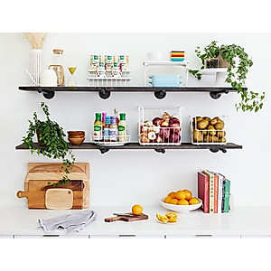 iDesign RPP Wire Shelf Riser, 12.63 x 6.5 x 7, Coconut
