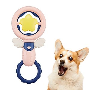 Generic Interactive Dog Toys for Boredom, Durable Dog Squeaky Toys, Dog Chew Toys for Aggressive Chewers Large Breed, Grind Teeth Clean Tartar Solve Pet Oral Problems, pink, blue, yellow, white