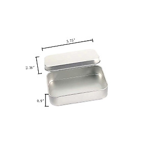 Shirin Packaging Small Tins With Lids Altoid Tins Empty Mint Containers Steel Metal Hinged Tin Box Lids for Storage Small Tin Pocket Tin Box 40/1