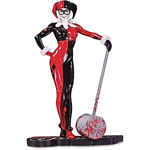 DC Collectibles Harley Quinn Red, White & Black: Harley Quinn by Adam Hughes Statue, Multicolor