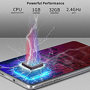 HAOVM 7 Inch Tablet, Android 11 Tablet Oreo Go Tablet, Quad-Core 1.4GHz Processor, 32GB Storage, Dual Camera, 1024x 600 IPS HD Display,128GB Expand, 5.0 BT WiFi Tablet Non-Scratch Glass Back
