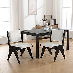 ZH4YOU Black Velvet Dining Chairs Set of 4, Modern Kitchen Dining Room Chairs with Back, Armless Comfy Side Chair for Living Room/Office/Apartment, Velvet Beige