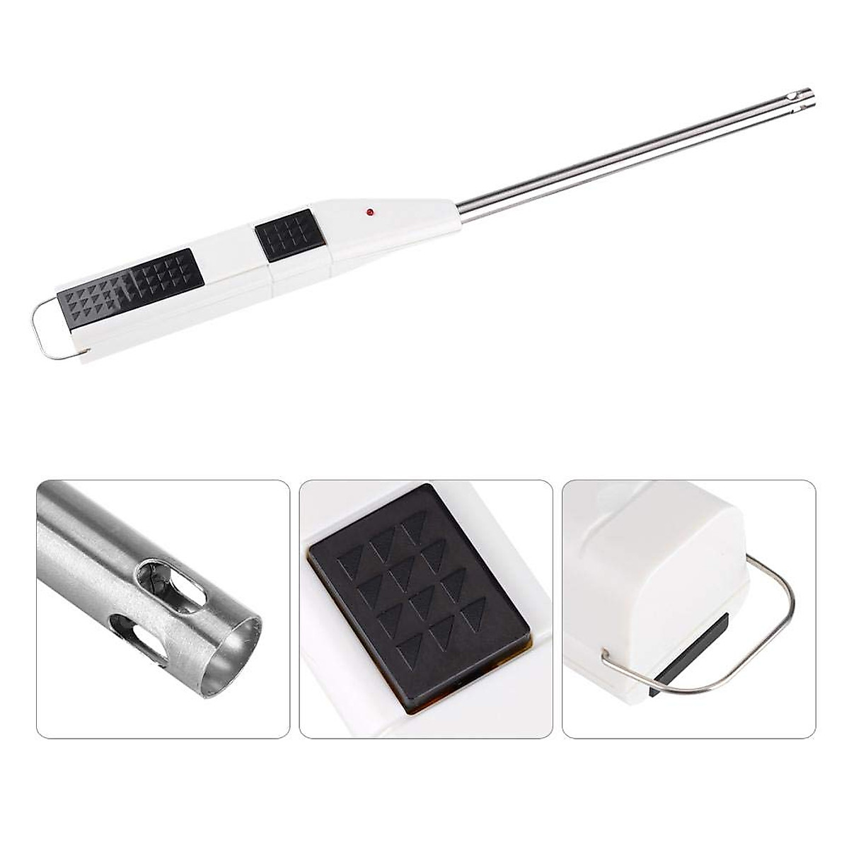 Fdit Electronic Kitchen Gas Stove Lighter Oven BBQ Candle Safety Ignitor Home Kitchen Outdoor Camping Picnic Use(Black)