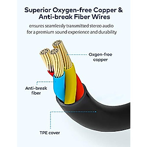 Mr Rex 3.5mm to 2.5mm Aux Cable Cord for Bose 700 QuietComfort QC45 QC35II QC35 QC25 Noise Cancelling Headphones, JBL E45BT E55BT E65BTNC Bluetooth Earphone, Audio Replacement Wire (1-Pack, 5FT)