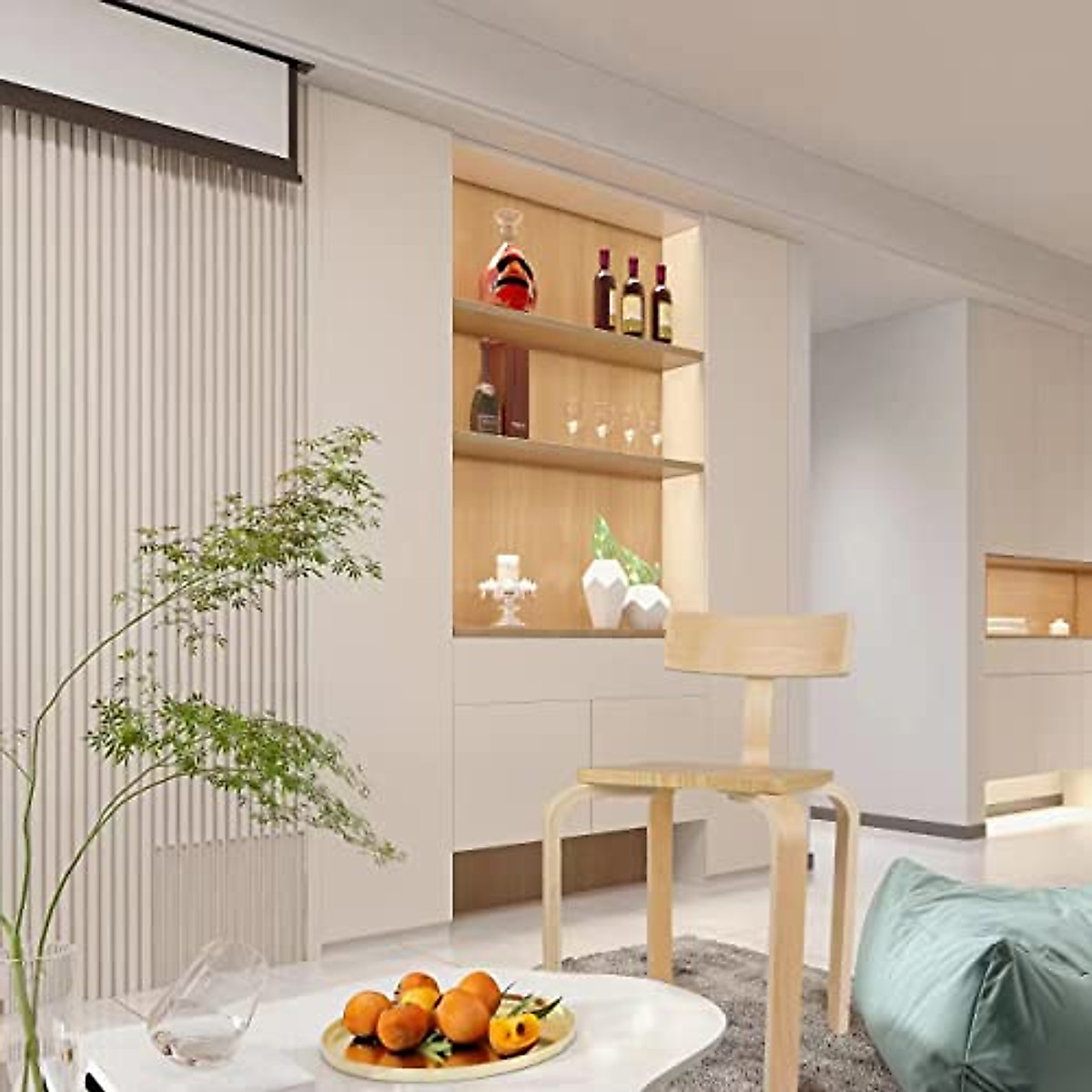 KVIPY Wooden Kids Chair, Bentwood Stool with Curved Backrest, 16inch Solid Hardwood Chair, Stackable, for Dinning, Kitchen, Home, Garden, Living, Preschool and Kindergarten