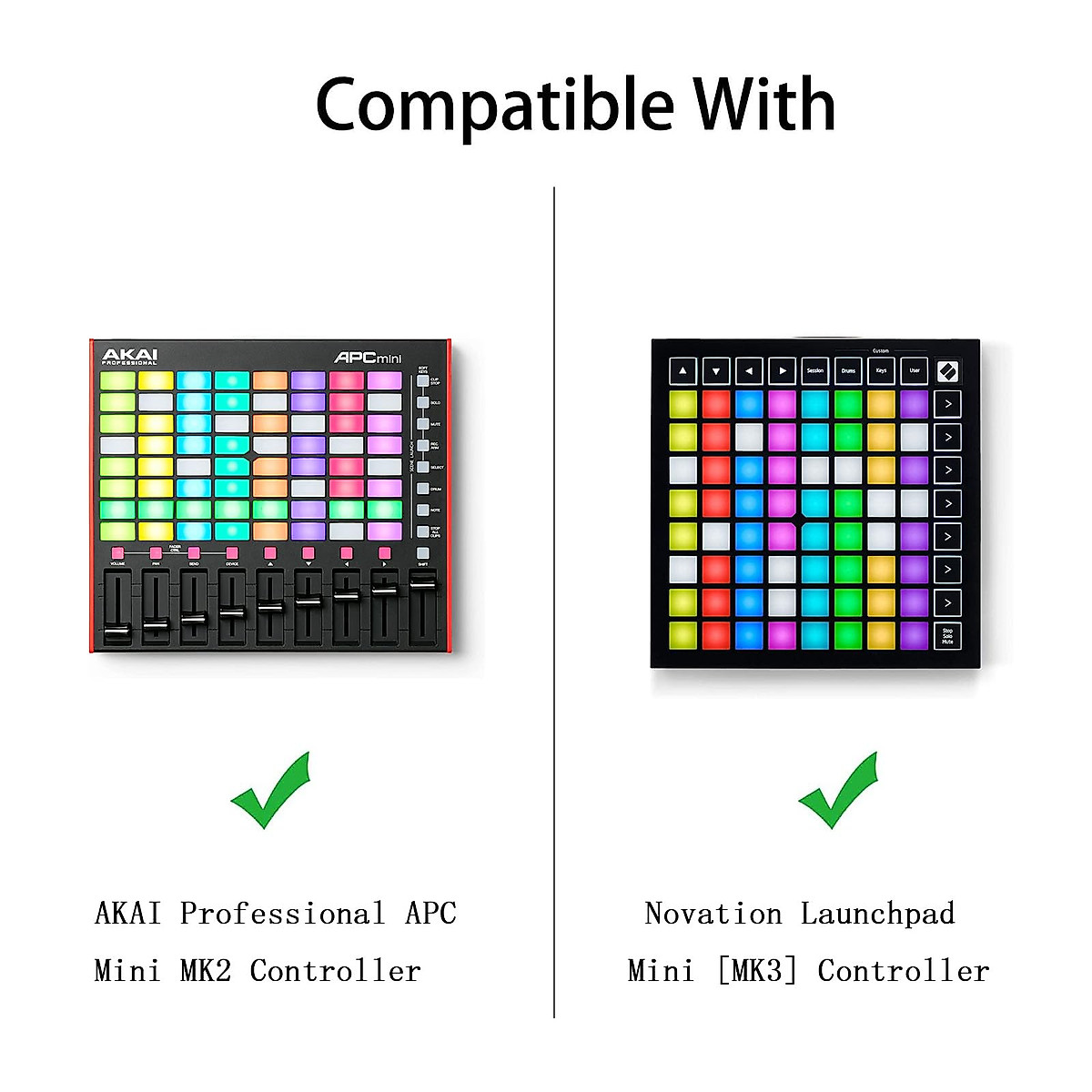 XANAD Hard Case for Novation Launchpad Pro MK3 or AKAI Professional APC Mini MK2 Controller - with Small Storage Accessories Bag