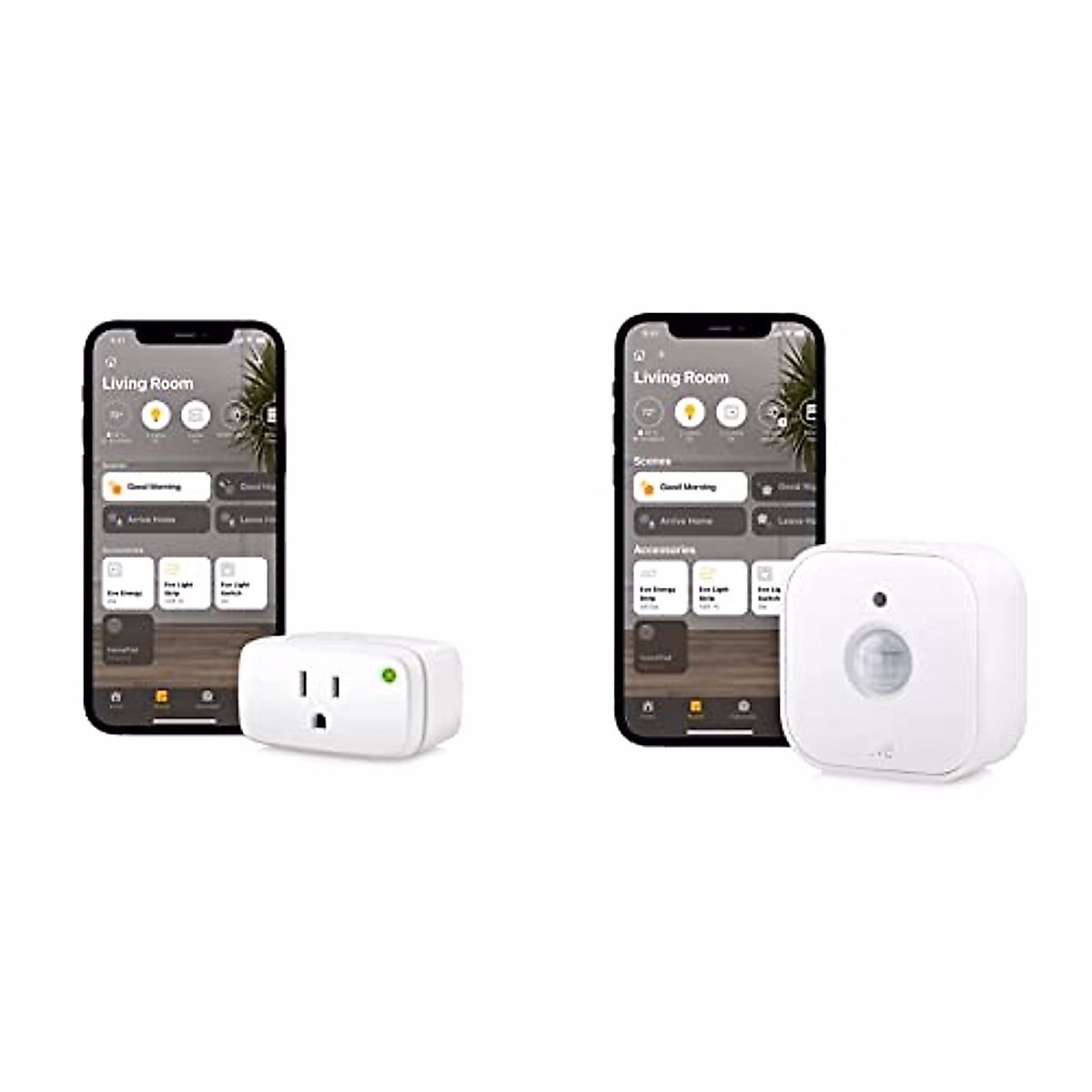 Eve Energy - Apple HomeKit Smart Home, Smart Plug & Power Meter & Motion - Smart Motion Sensor with Light Sensor, IPX3 Water Resistance, Notifications