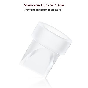 Momcozy Duckbill Valves & Silicone Diaphragm Compatible with Momcozy M5. Original Momcozy M5 Breast Pump Replacement Accessories, 1 Pack