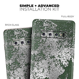 DesignSkinz Distressed Silver Texture v6 Protective Vinyl Decal Wrap Skin Cover Compatible with The Samsung Galaxy S20 (Screen Trim & Back Glass Skin)