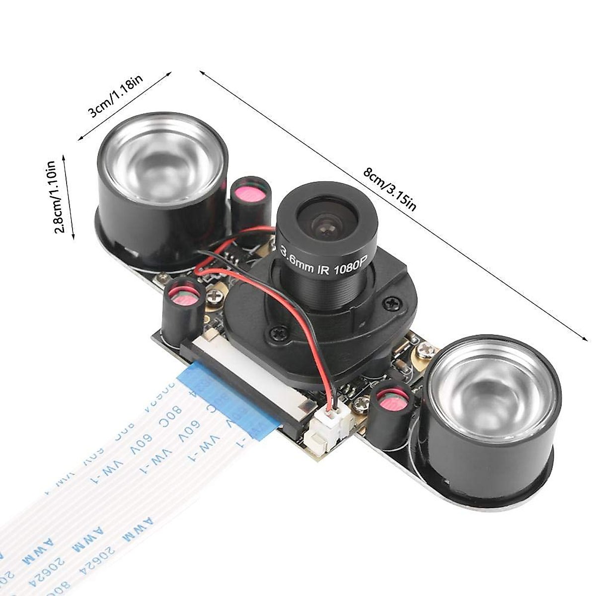 Camera ModuleKeenso 5 Million Pixels Night Vision Automatically Switch IR Cut Camera Module Board Development Kits and Development Boards