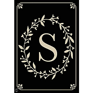 Briarwood Lane Classic Monogram Letter S Garden Flag Everyday 18" x 12.5"