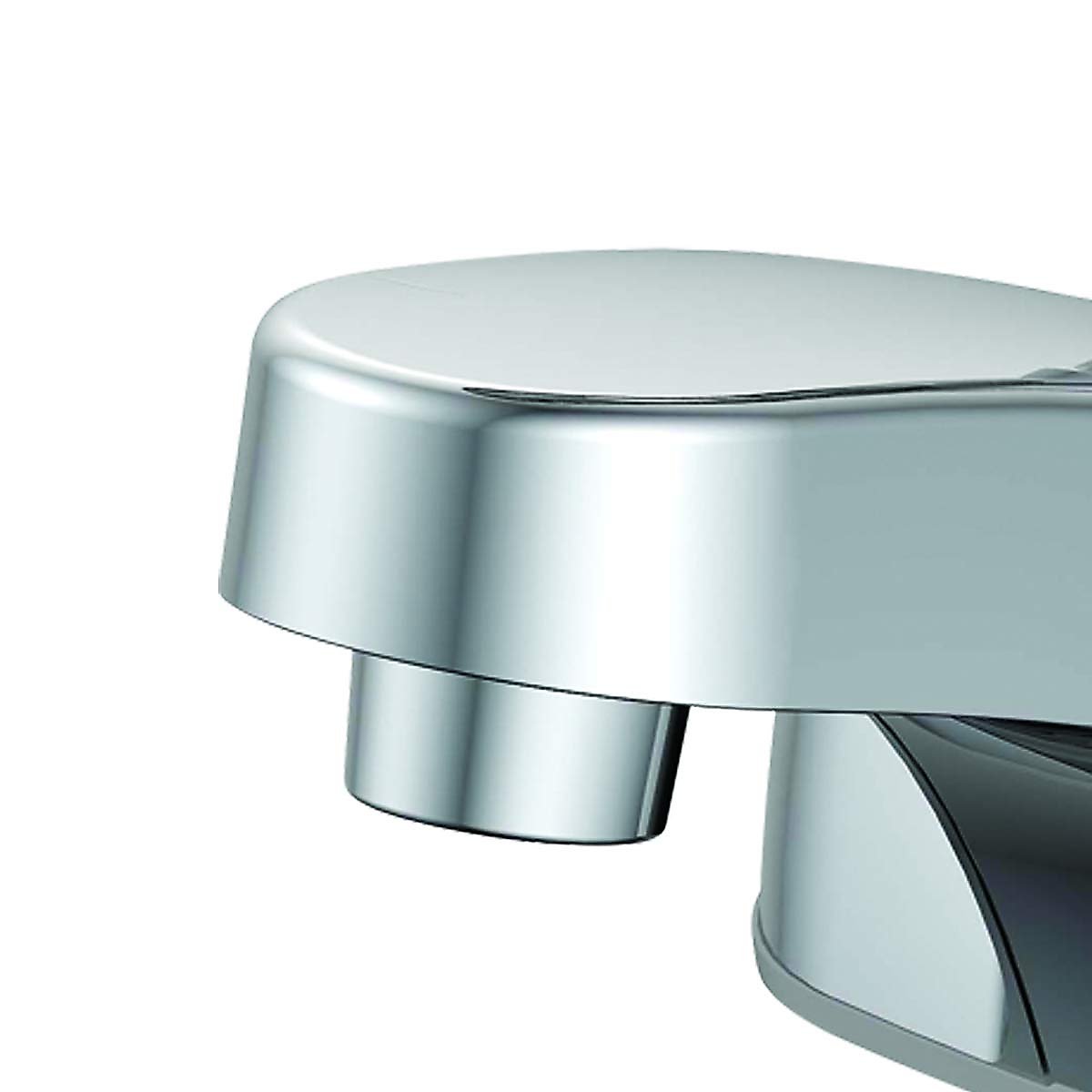 EZ-FLO Prestige Collection Single Handle Low Spout Lavatory Faucet, Bathroom Sink Faucet with Loop Lever Handle, Less Pop Up, Chrome, 10088LF