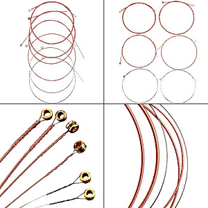 Acoustic Guitar Strings,3 Sets guitar strings acoustic 6 string set (Gold,Brass,Multicolor),with Guitar String Winder Guitar Kit,6 Pieces Celluloid Guitar Picks