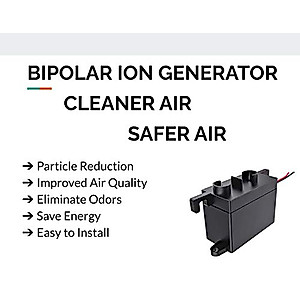 Bipolar Ion Generator Air Purifier for Home A/C - 24VAC - Millions of Positive and Negative Ionization Output
