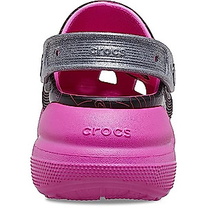 Crocs Unisex Barbie Classic Crush Clogs | Platform Shoes, Black, 5 US Men