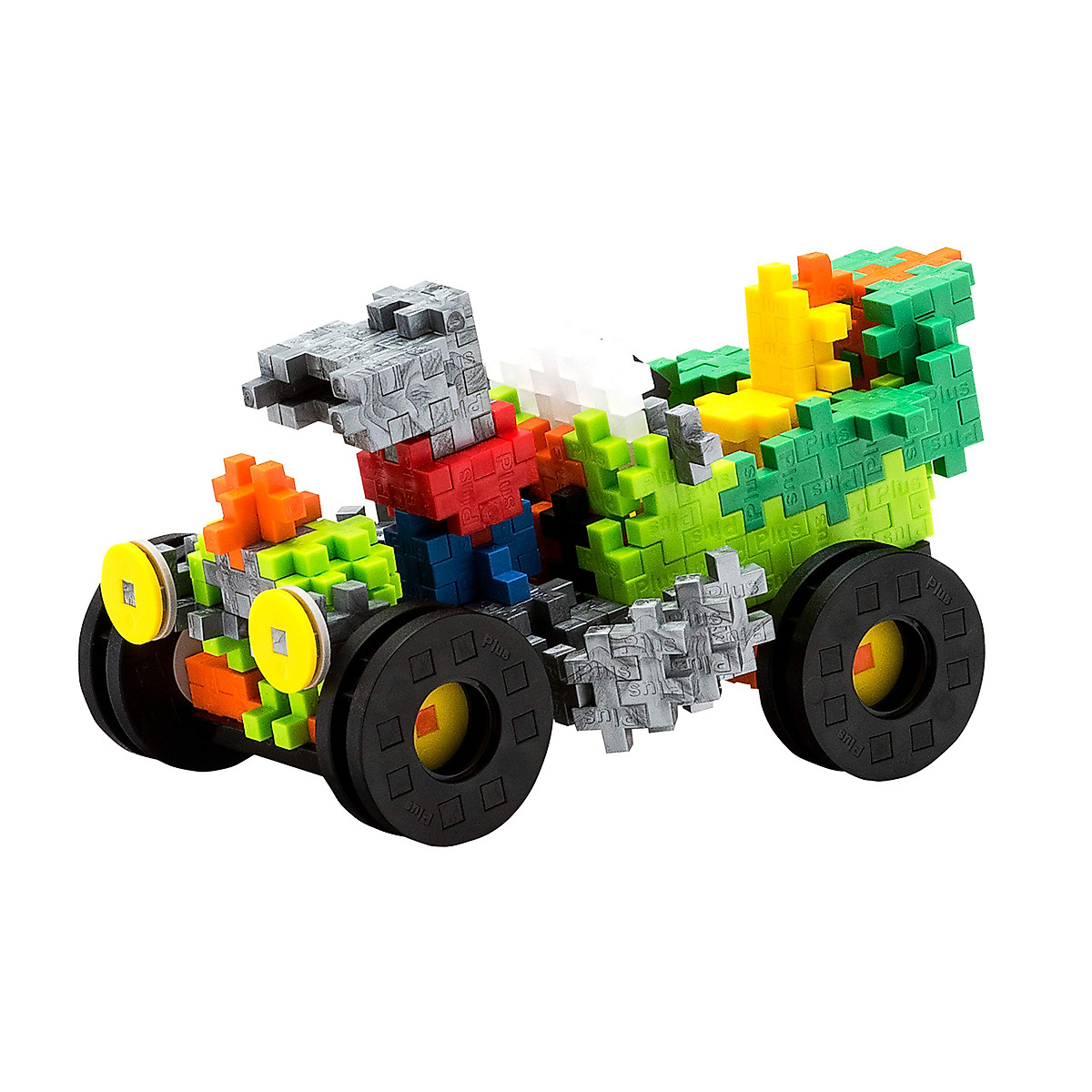 PLUS PLUS - GO! Street Racing Super Set - 900 Pieces - Model Vehicle Building Stem/Steam Toy, Interlocking Mini Puzzle Blocks for Kids