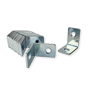 Elegent Upholstery 1*1*5/8 Inch Square Edge 90 Degree Corner L Brace Brackets - Set of 16 16-00460