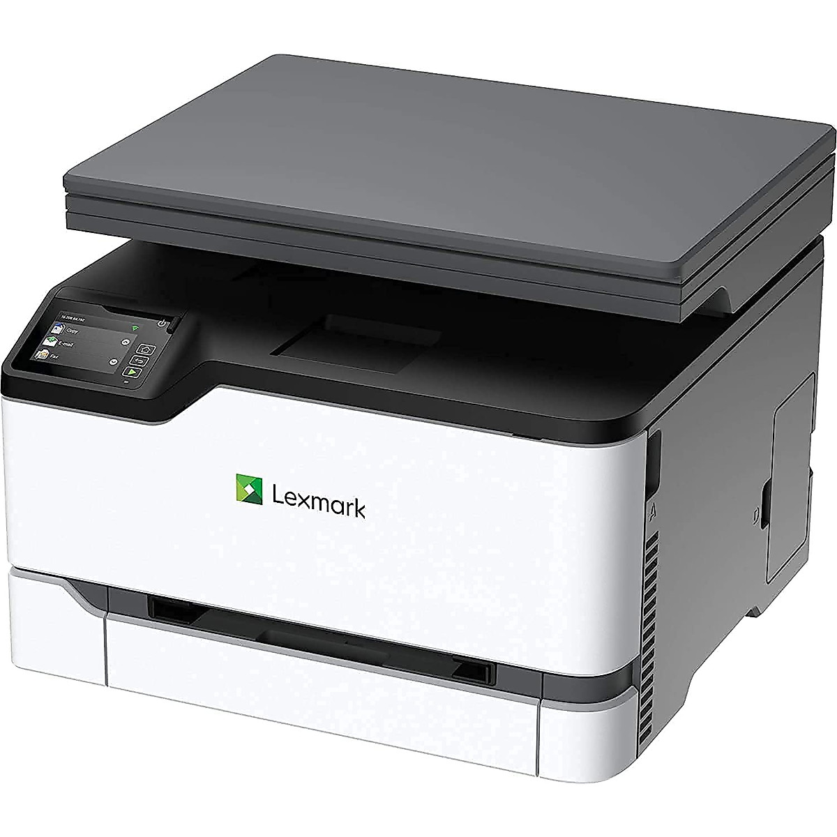 Lexmark MC3224dwe Color Multifunction Laser Printer with Print, Copy, Scan, and Wireless Capabilities, Two-Sided Printing with Full-Spectrum Security and Prints Up to 24 ppm (40N9040), White, Gray