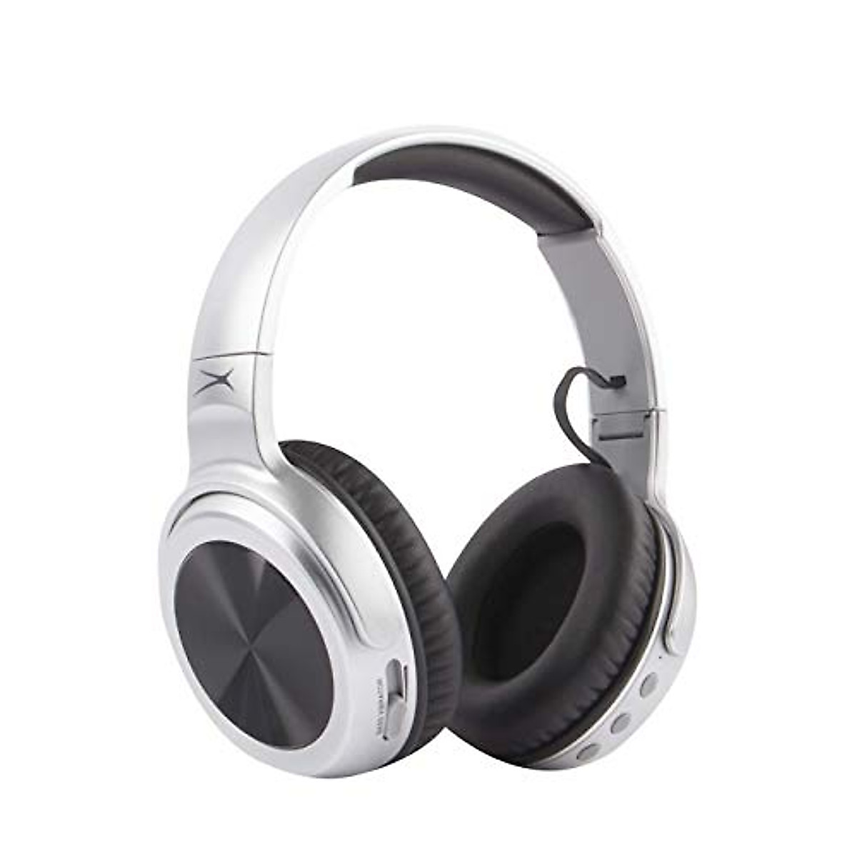 Altec Lansing MZX701- Gry Rumble Bass Boosted Over Ear Bluetooth Headphones with Omnidirectional Vibration, 10 Hour Battery Life and Voice Assistant Integration, Dynamic Bass, Grey