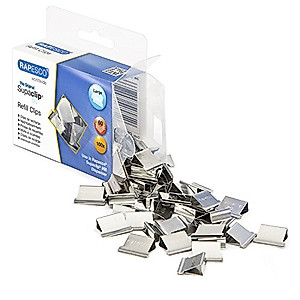 Rapesco Supaclip #60 Refill Clips - Stainless Steel, Pack of 100 (CP10060S)