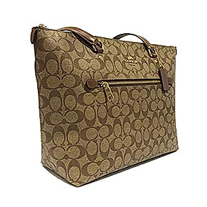 Coach Gllery Tote Shoulder Handbag (IM/Khaki/Saddle)