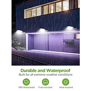 InnoGear Solar Gutter Lights Outdoor Waterproof, 29 LED Solar Motion Lights with 4 Lighting Modes Solar Outdoor Lights Wireless with Mounting Pole for Wall Fence Yard Barn Porch Garage, Pack of 2