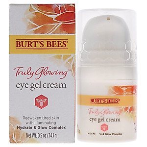 Burt's Bees Truly Glowing Eye Gel Cream Unisex 0.5 oz, White