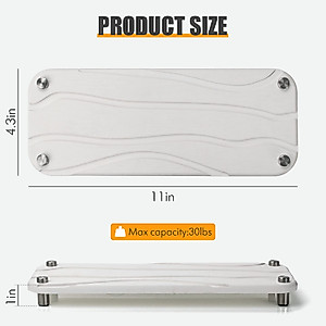 MZYOUHUO Fast Drying Stone Sink Tray, Bathroom Instant Dry Sink Organizer, Diatomaceous Earth Water Absorbing Stone Tray for Sink, Sink Drying Stone for Kitchen Counter (White