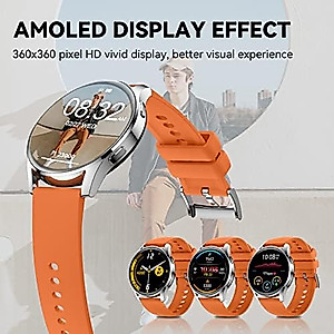 Smart Watch for Men Women Waterproof HD Fitness Tracker Watch with Heart Rate Monitor Sleep Tracker Pedometer Smartwatch Compatible with iPhone Samsung