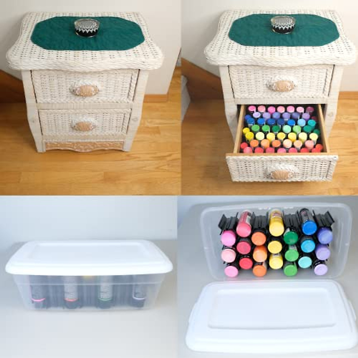 Hex Hive 2.0 Storage Organizer 12 Piece Set for Craft Paint, Salon Haircolor, Tattoo Ink and more Made in USA