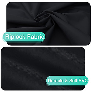 ABCCANOPY Sofa Cover Heavy Duty Sofa Cover Universal Sofa Cover Outdoor Furniture Sets Waterproof and Dustproof Protective Cover for Large Furniture 76x33x33x25 Black