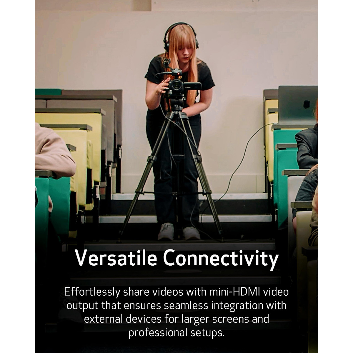 Canon XA70 Pro Camcorder 1” 4K UHD CMOS Sensor, Dual-Pixel CMOS AF, 15x Optical Zoom, 600x Digital Zoom, Image Stabilization, HDMI, USB Live Streaming, Time Stamp On-Screen Disp. Recording, XLR inputs