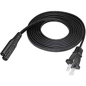 DIGITMON 1FT Premium 2-Prong Replacement AC Power Cable Compatible for Bose SoundTouch 20 Series II WiFi Music System