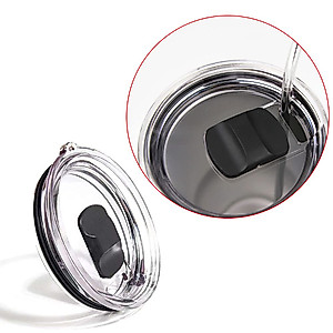 Covers For Yeti Magnetic Slider Replacement, 2-Pack Spill-Proof Maglsider Fit For Yeti Rambler 20 oz Tumbler, 10 oz Lowball and Mug