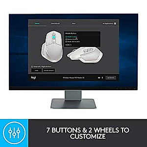 Logitech MX Master 2S Wireless Mouse – Use on Any Surface, Hyper-Fast Scrolling, Ergonomic Shape, Rechargeable, Control Upto 3 Apple Mac and Windows Computers, Graphite (Discontinued by Manufacturer)