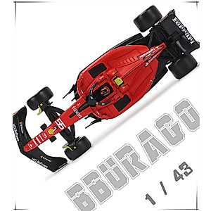 Xiangtat 1/43 Bburago 1:43 F1 2023 Ferrari SF23 55# Carlos Sainz Alloy Car Die Cast Car Model Collection Gift (SF23 55# W/Helmet)