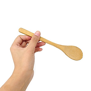 Honbay 3PCS Japanese Style Creative Eco-friendly Bamboo Flatware Set Reusable Utensils with a Retro Pouch -Spoon, Fork, Knife