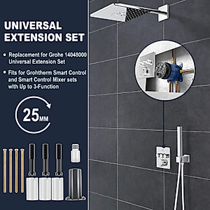 Replacement for Grohe 14048000 Universal Extension Set, Fits for Grohtherm SmartControl Trims with Up to 3-Function, 25MM, 1-pack