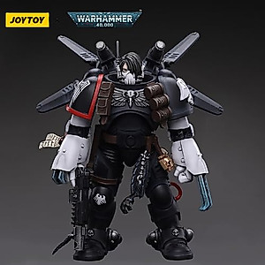 JOYTOY Warhammer 40K Action Figure, Raven Guard Chapter Master Kayvaan Shrike, 4.7Inch 1/18 Collection Model for Unisex, Christmas, Birthday Gifts, Ages 15 and Up
